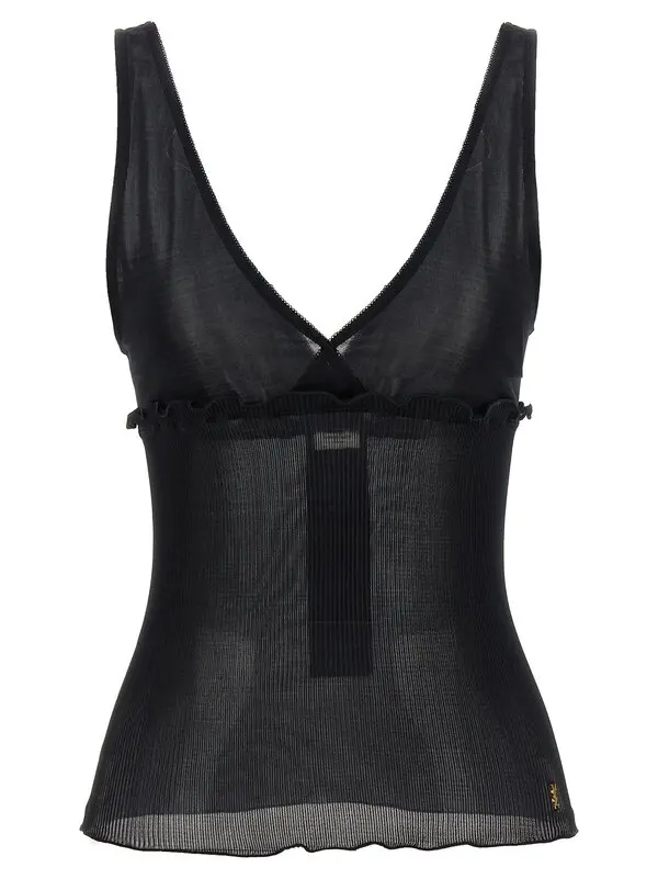 Saint Laurent Cassandre Top - Black