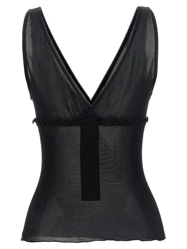 Saint Laurent Cassandre Top - Black