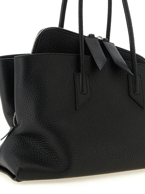 Attico La Passeggiata Medium Shoulder Bag - Black