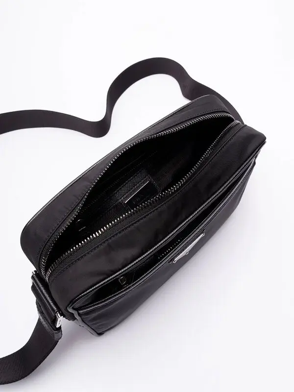 Prada Re-nylon And Saffiano Leather Shoulder Bag - Multicolor