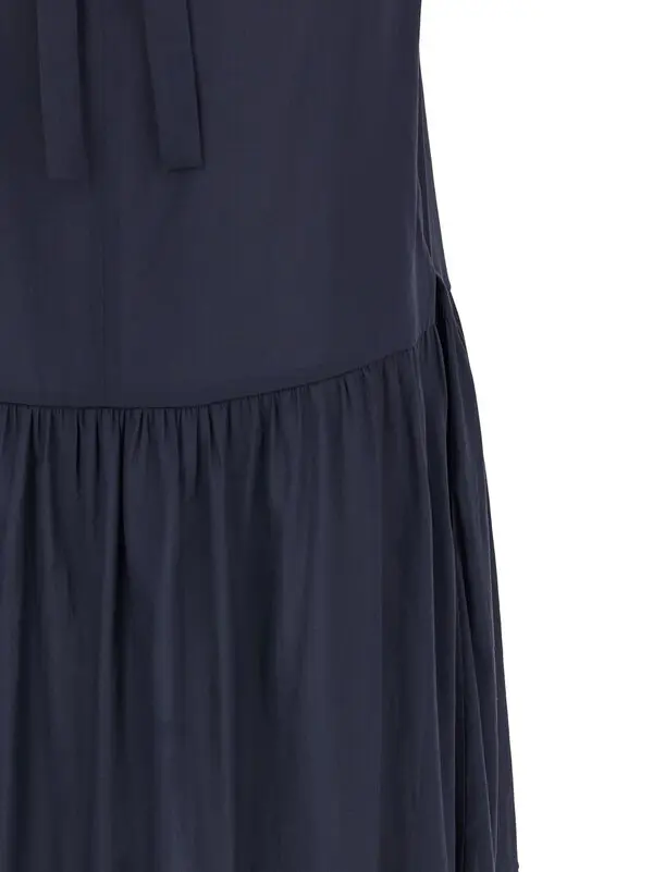 Max Mara Wkdalloro Technical Cotton Canvas Dress