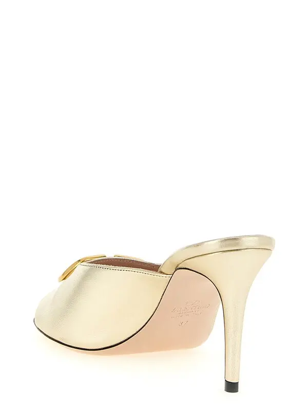 Valentino Garavani Vlogo Signature Leather High Heel Sandals