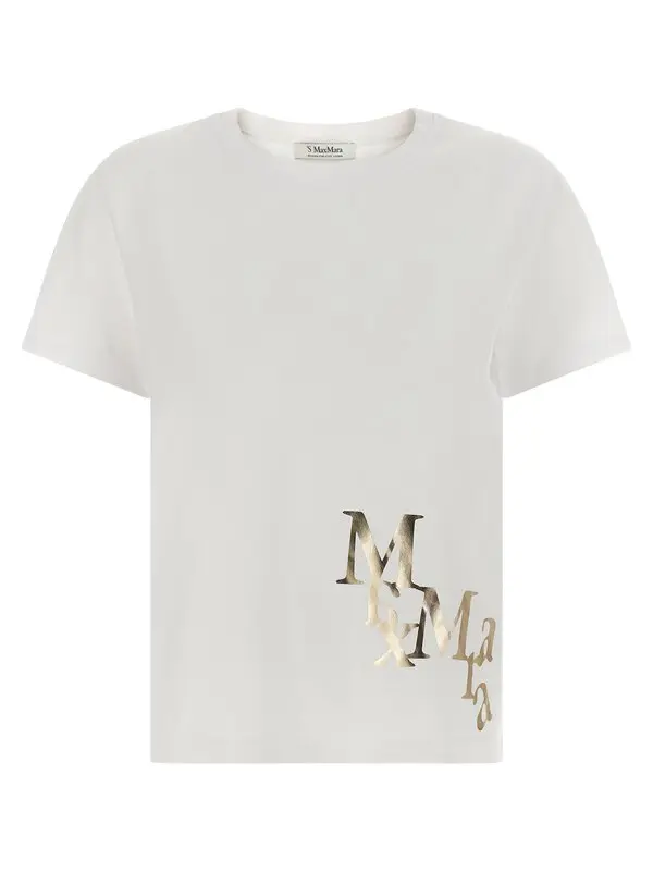 Max Mara Mmedile' Printed Cotton T-shirt