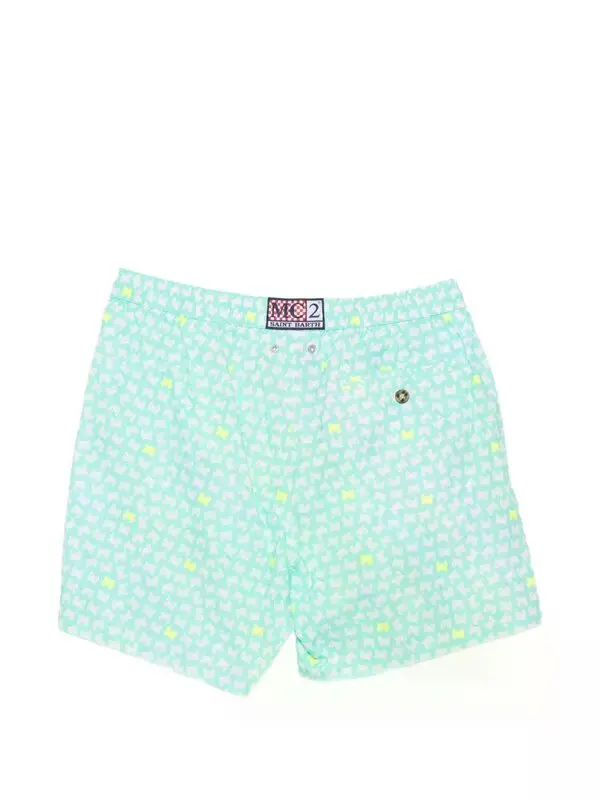 MC2 SAINT BARTH Lighting Crab Print Swim Shorts