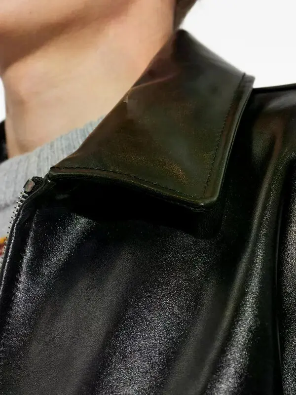 Marni Leather Zip Jacket