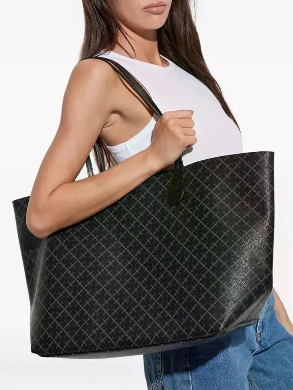 BY MALENE BIRGER Abi Monogram Tote Bag - Black