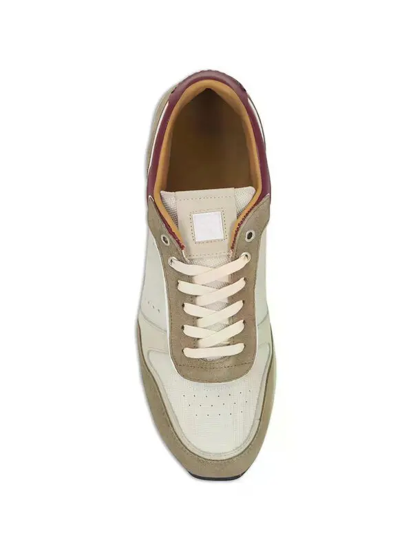 RUBIROSA Joan Panelled Suede-trim Lace-up Sneakers