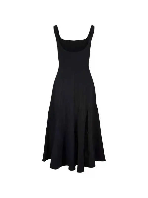 Vince Square-neck Panelled Midi Dress