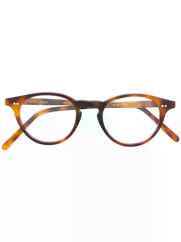 EPOS Tortoiseshell Round Frame Eyeglasses - Brown