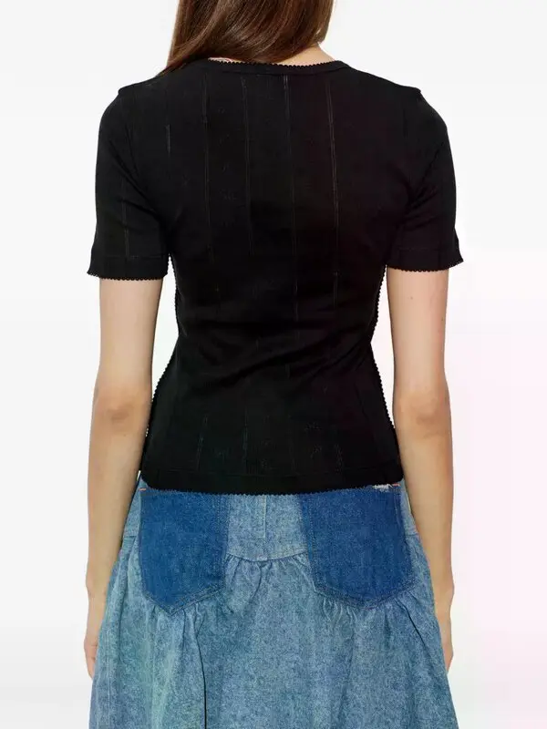 GANNI Heart-patch T-shirt