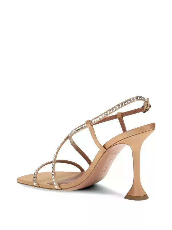 Amina Muaddi Sally Crystal-embellished Sandals