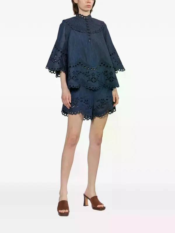 Zimmermann Mahon Broderie Anglaise Shorts