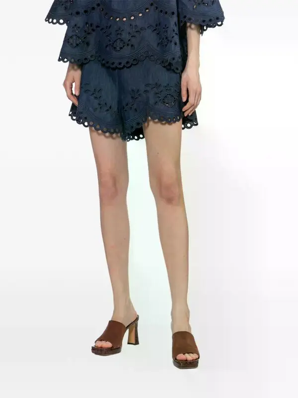 Zimmermann Mahon Broderie Anglaise Shorts