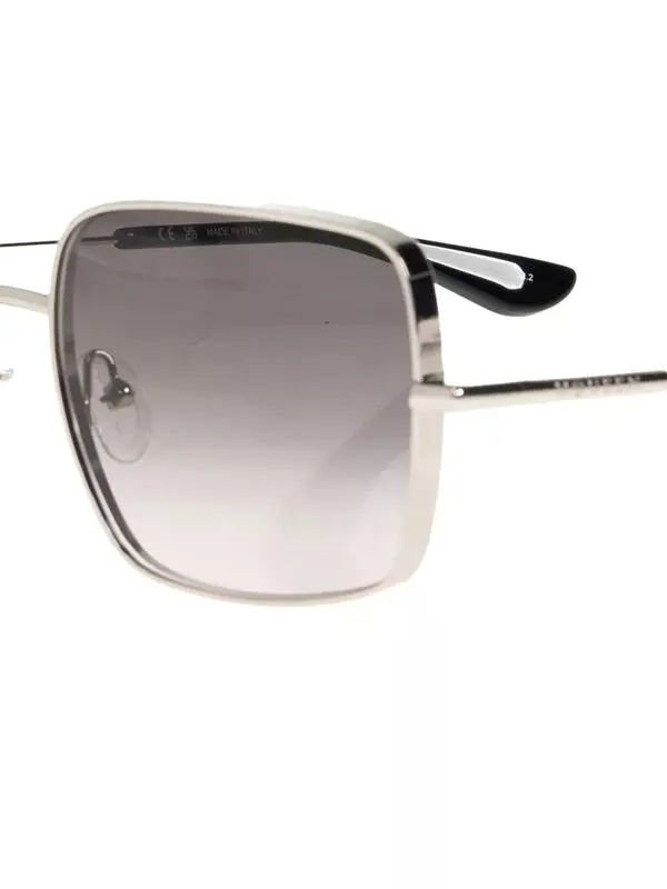 Alexander McQueen Square-frame Sunglasses - Silver