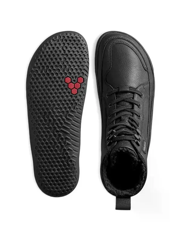 VIVOBAREFOOT Gobi Grained-leather Lace-up Boots