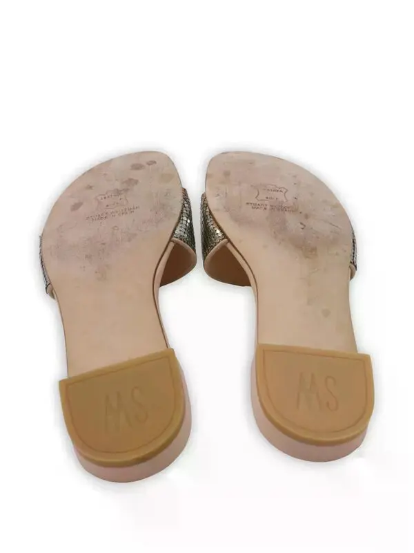 STUART WEITZMAN Embellished Slide Sandals