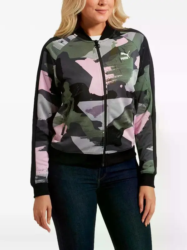 PUMA Camouflage Print Full-zip Sweatshirt