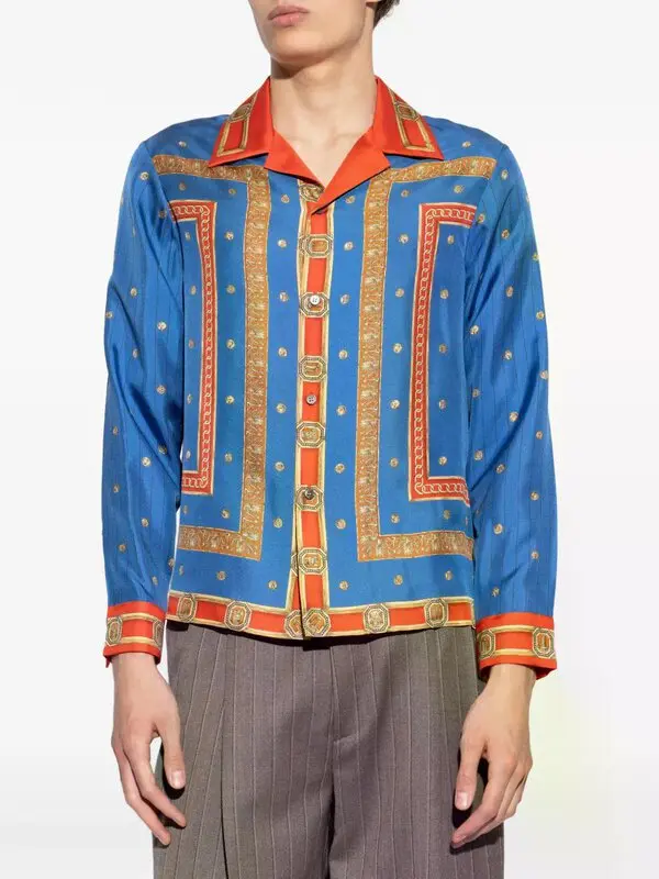 Versace Printed Silk Shirt