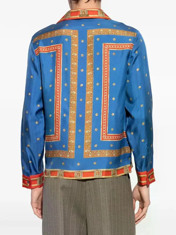 Versace Printed Silk Shirt