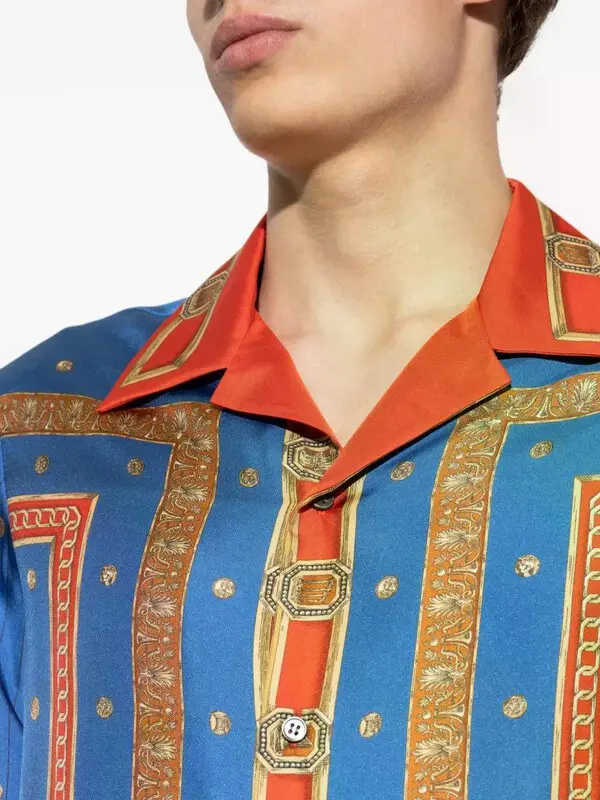 Versace Printed Silk Shirt