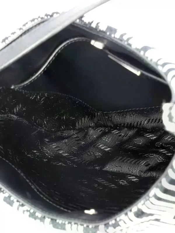 Prada Cleo Jacquard Knit Shoulder Bag