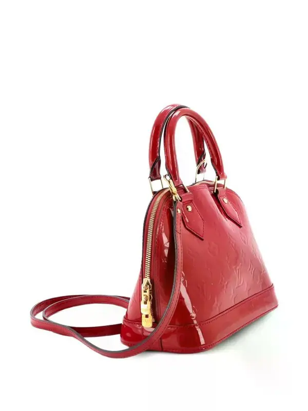 LOUIS VUITTON Alma Handbag Monogram Vernis Bb - Red