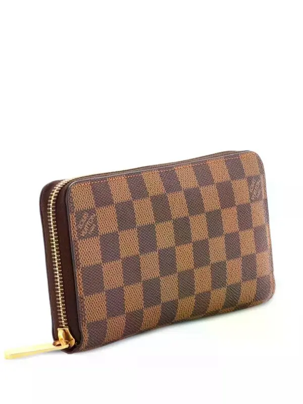 LOUIS VUITTON Zippy Wallet Damier Small Wallets - Brown