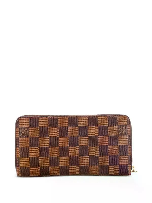 LOUIS VUITTON Zippy Wallet Damier Small Wallets - Brown