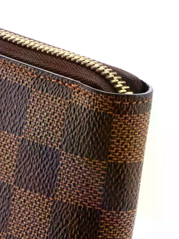 LOUIS VUITTON Zippy Wallet Damier Small Wallets - Brown