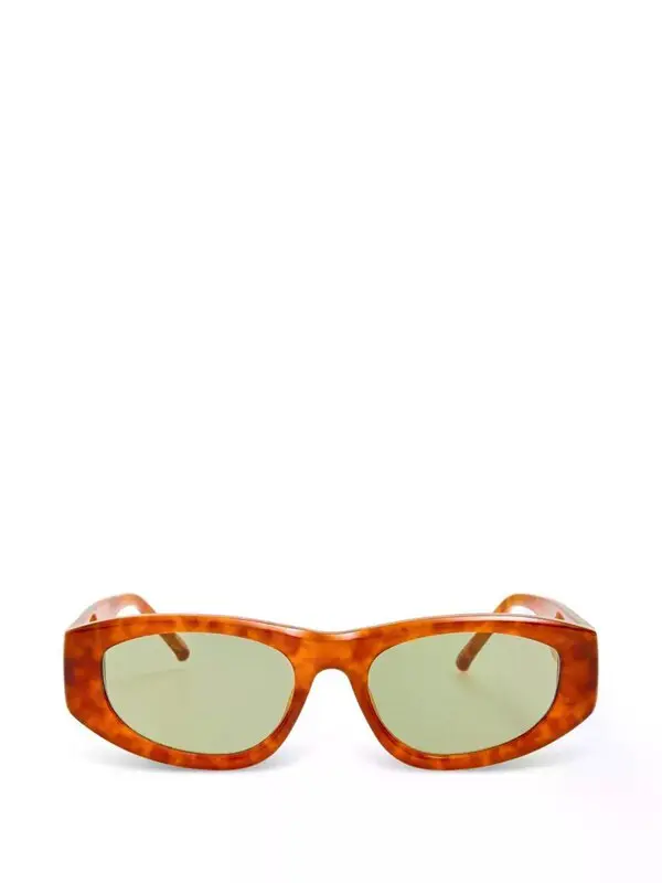 Attico X Linda Farrow Maya Sunglasses - Brown