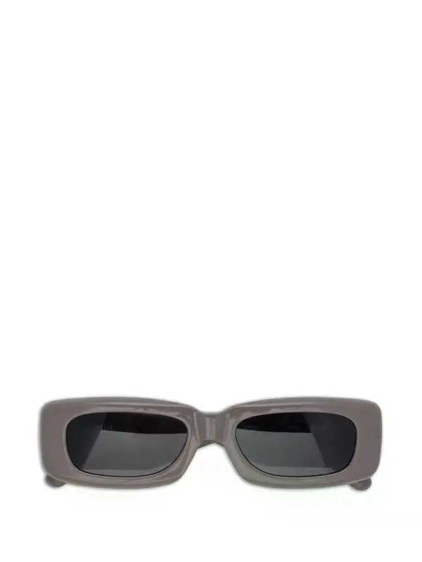 Attico X Linda Farrow Mini Marfa Sunglasses - Neutrals