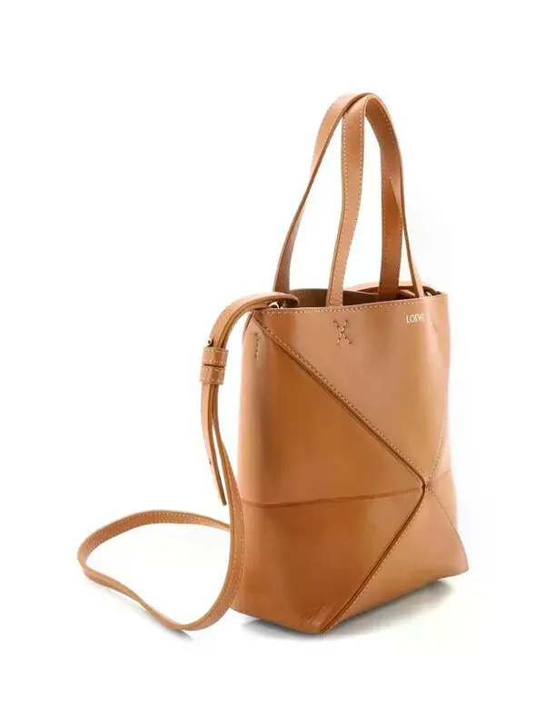 Loewe Puzzle Fold Mini Tote Bag - Brown