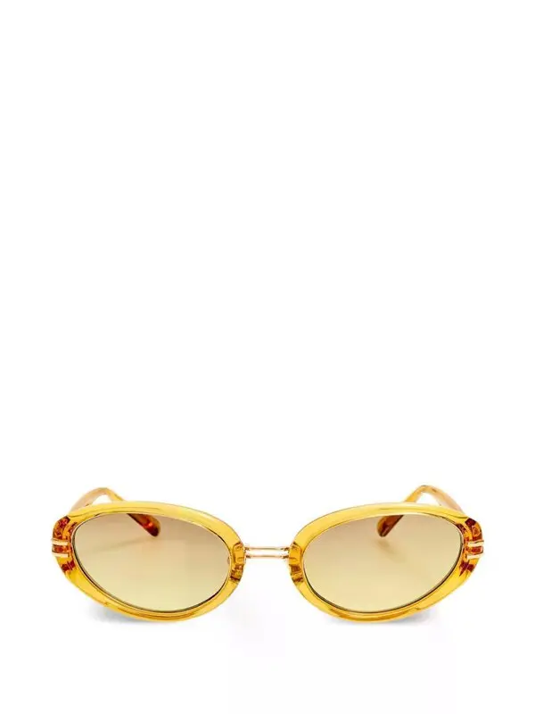 Attico X Linda Farrow Ambra Sunglasses - Yellow