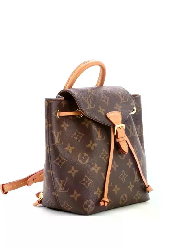 LOUIS VUITTON Montsouris Nm Monogram Canvas Bb Backpack - Brown