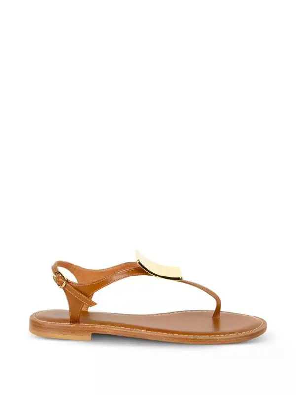 Roberto Festa Flat Sandals With Plaque Detail