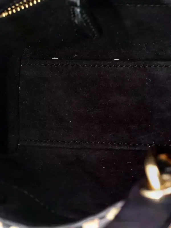 Dior Lady Chain Bag Embroidered Calfskin Mini Satchel - Black