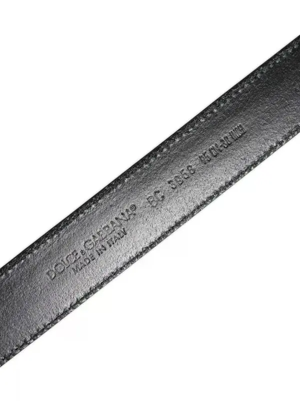 Dolce & Gabbana Brogue-detailed Leather Belt