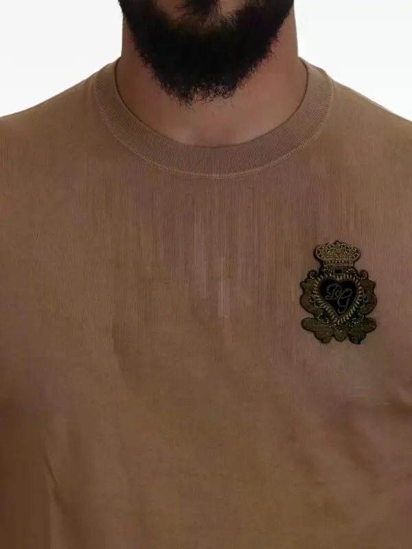 Dolce & Gabbana Embroidered Logo-patch Sweater