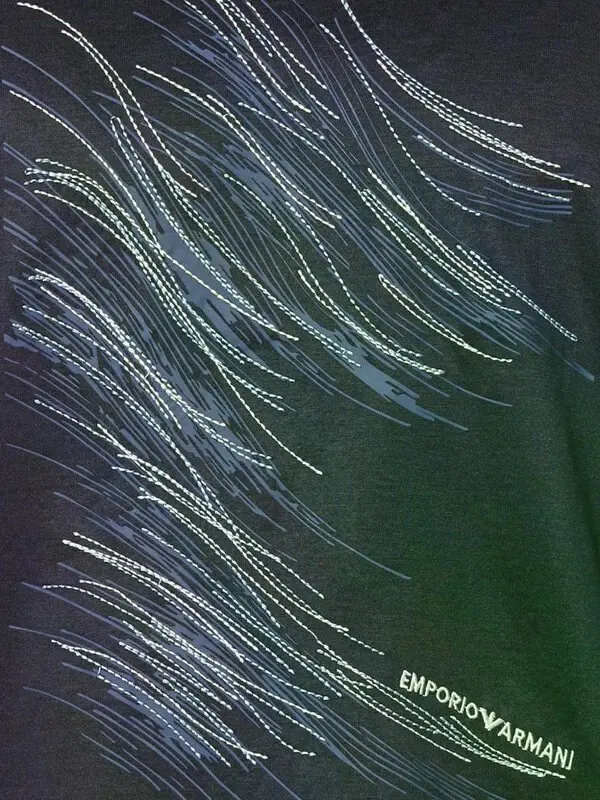 Emporio Armani Graphic-print T-shirt - Blue
