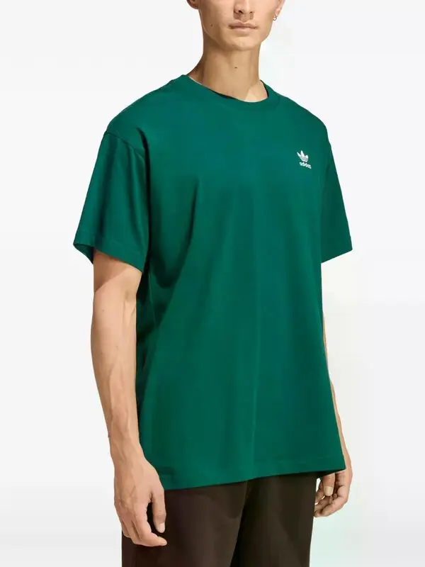 Adidas Logo-embroidered T-shirt - Green