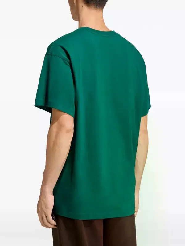 Adidas Logo-embroidered T-shirt - Green