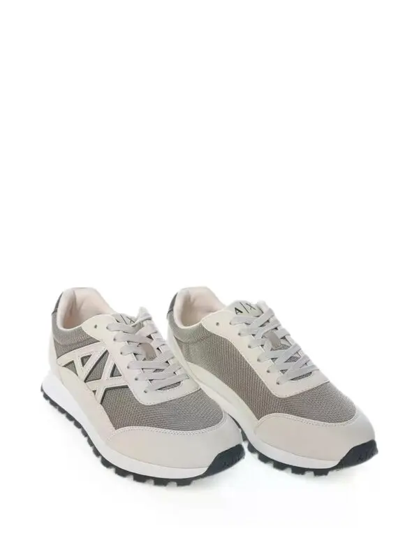 Armani Exchange Logo Patch Panelled Sneakers