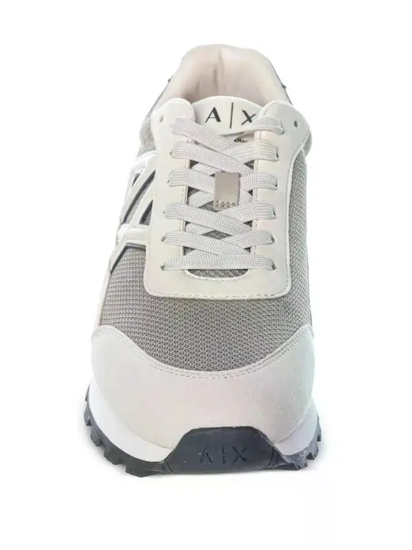 Armani Exchange Logo Patch Panelled Sneakers