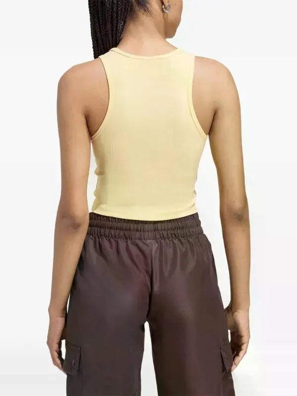 Adidas Ribbed Logo Print Tank Top