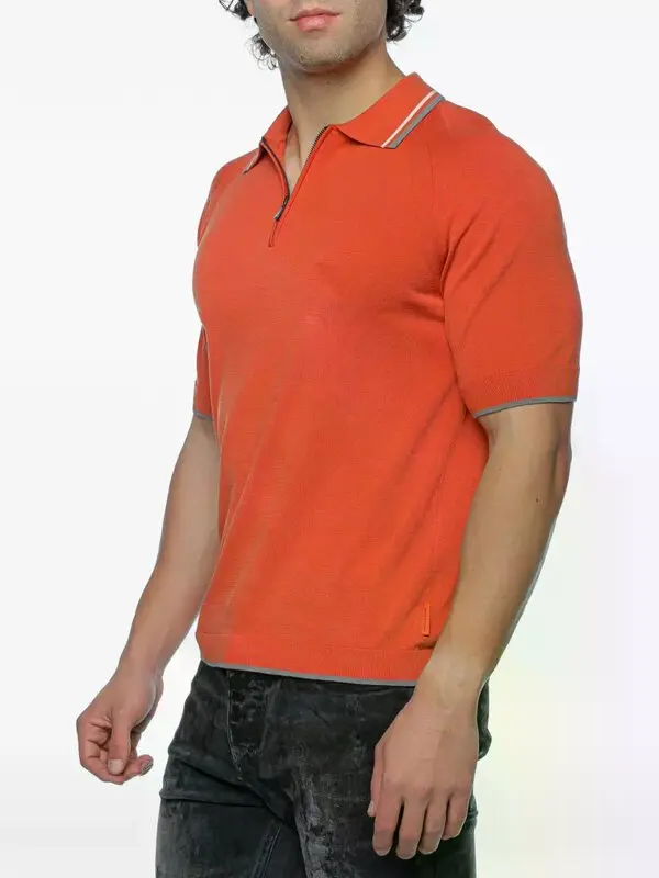 Armani Exchange Zip-fastening Knit Polo Shirt