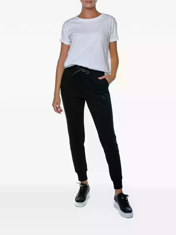 Armani Exchange Logo Print Drawstring Track Pants