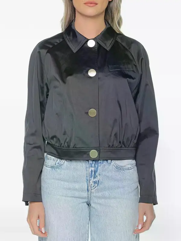 Armani Exchange Satin Button-up Jacket