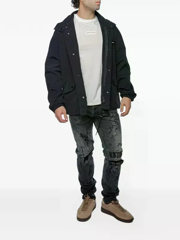 Armani Exchange Logo Patch Hooded Jacket