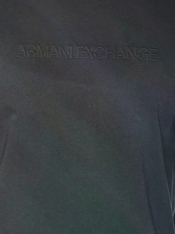 Armani Exchange Logo-embroidered T-shirt