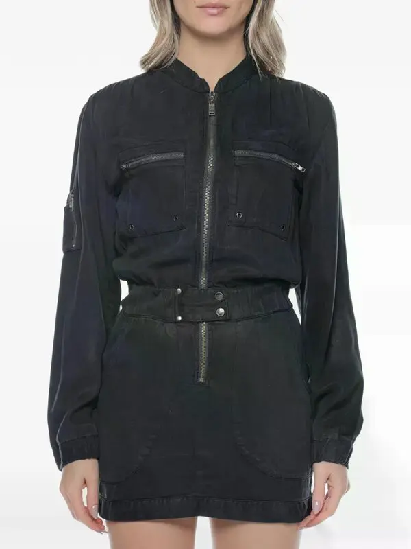 ONETEASPOON Flying High Zip-up Utility Dress